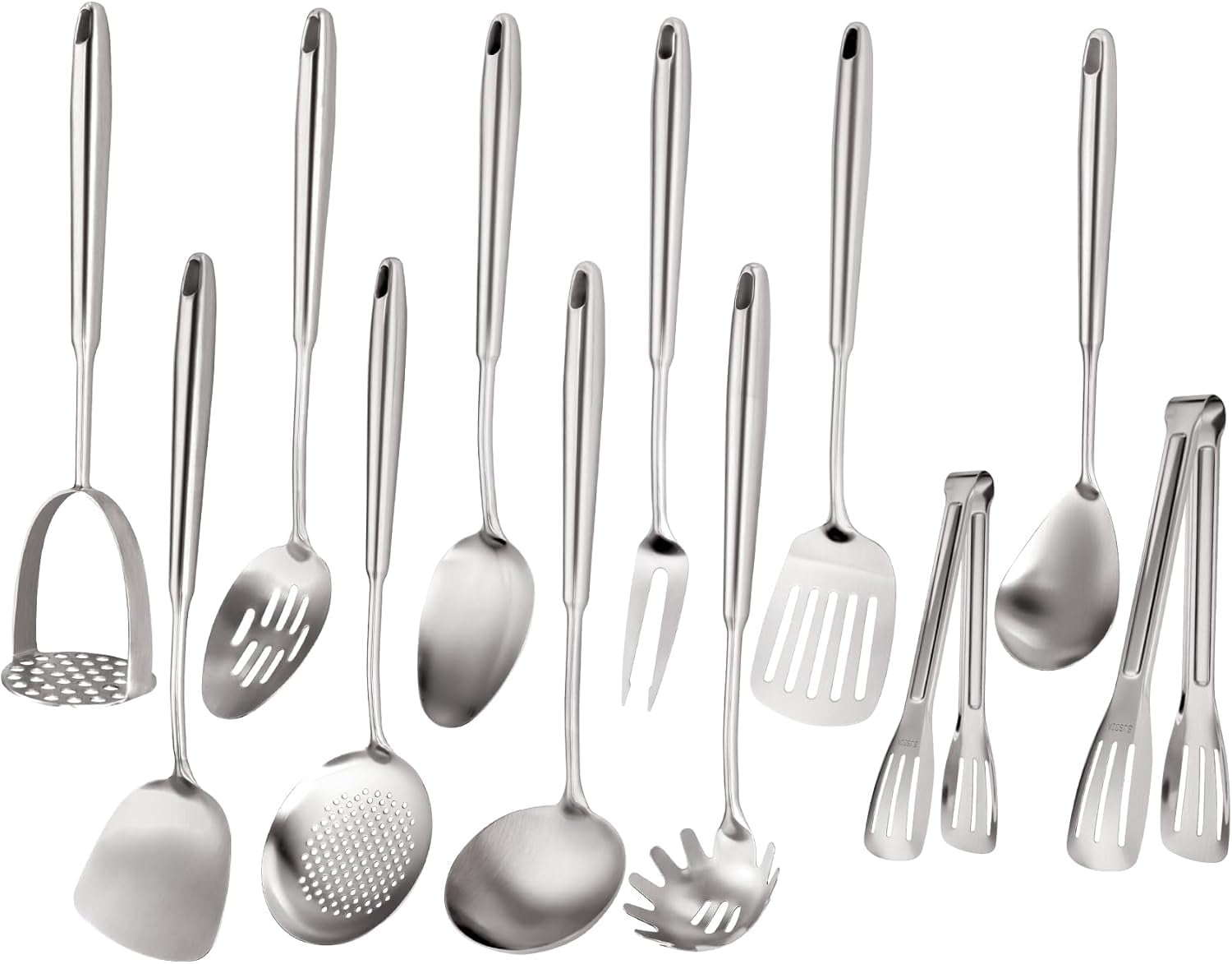 304 Stainless Steel Cooking Utensils Set, Stainless Steel Kitchen ...