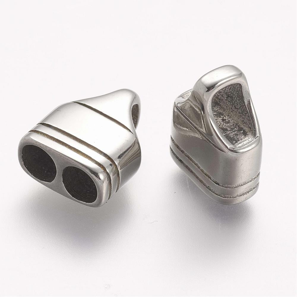 304 Stainless Steel Cord Ends End Caps For Leather Cord Bracelets Rope ...