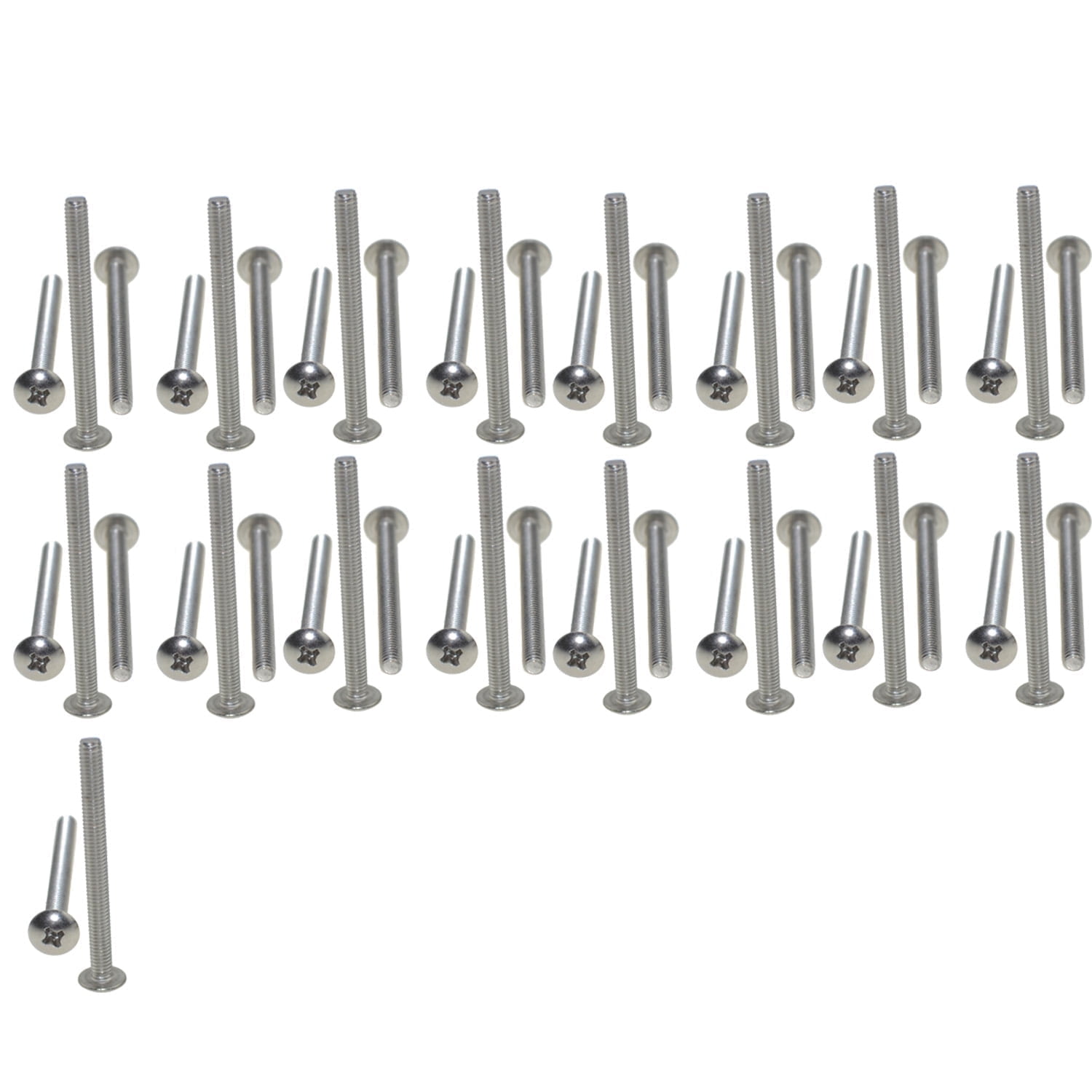 304 Stainless Steel Cross Groove Large Flat Head Screw M4X45(50pcs ...