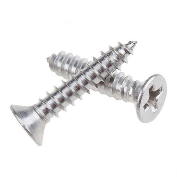 304 Stainless Steel Cross Self Tapping Screws Flat Countersunk Head ...