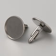 304 Stainless Steel Cuff Button Cufflink Findings for Apparel ...