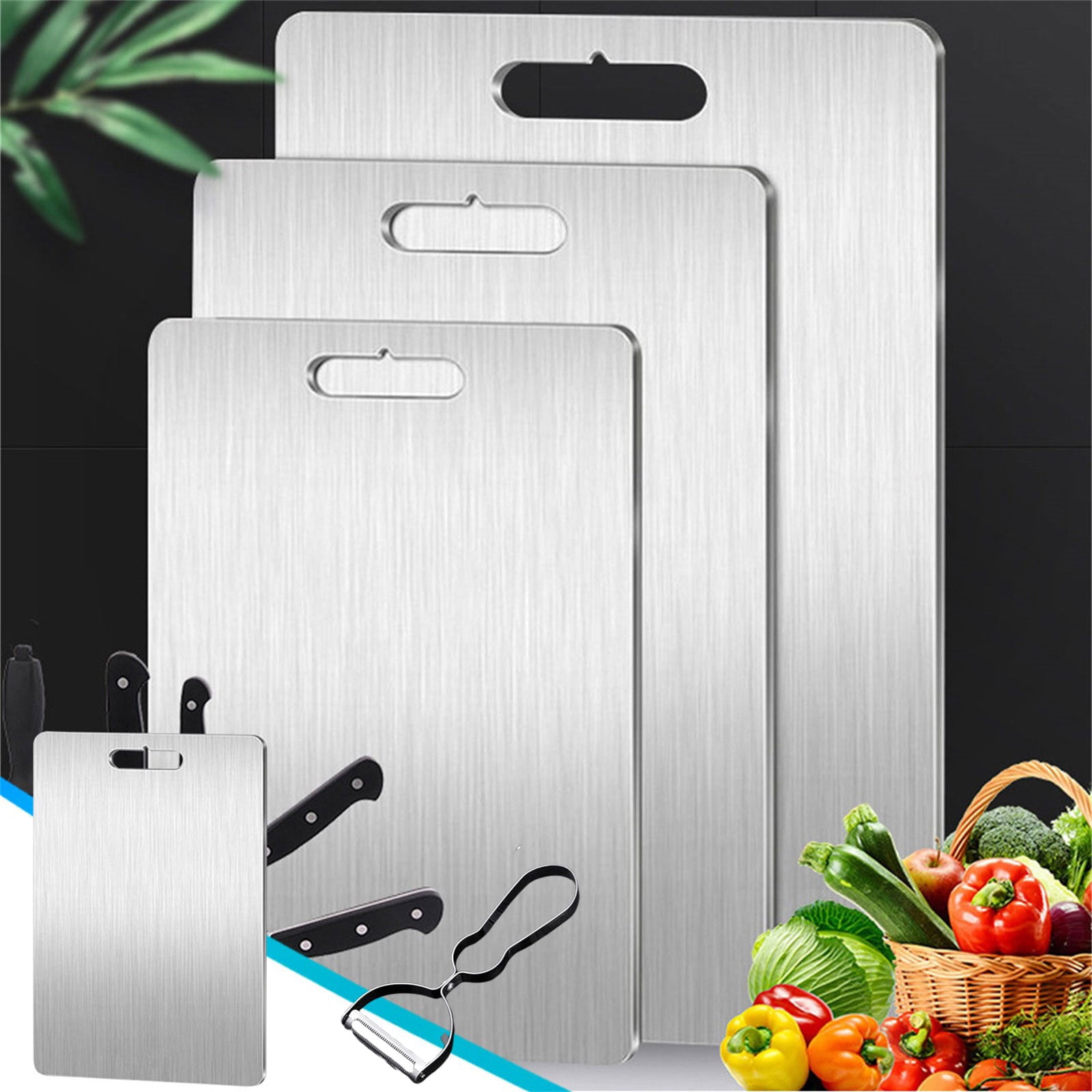304 Stainless Steel Cutting Board | Heavy Duty Chopping Board for ...