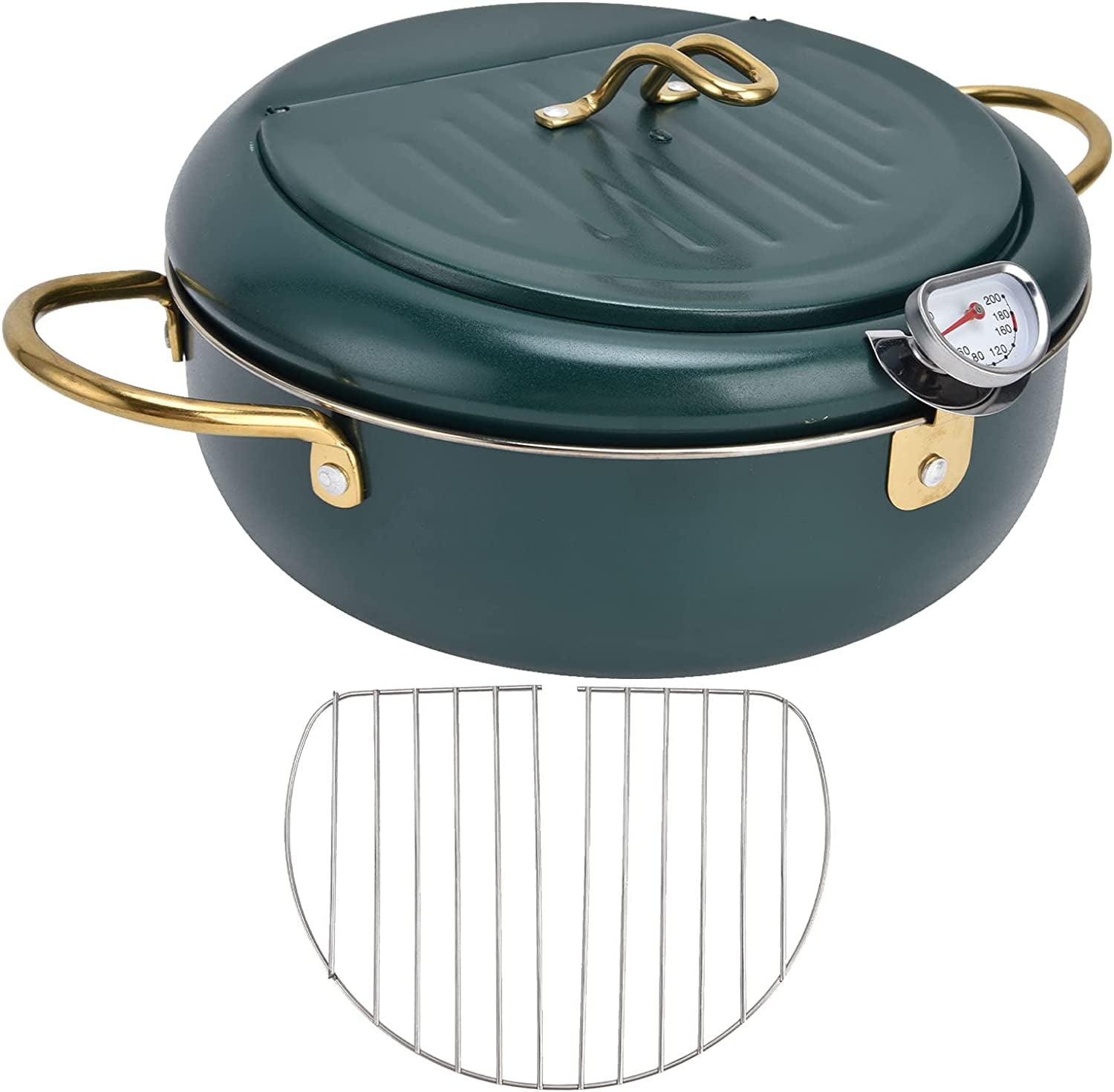 304 Stainless Steel Deep Fryer Pot,Japanese Style Tempura Frying Pot ...