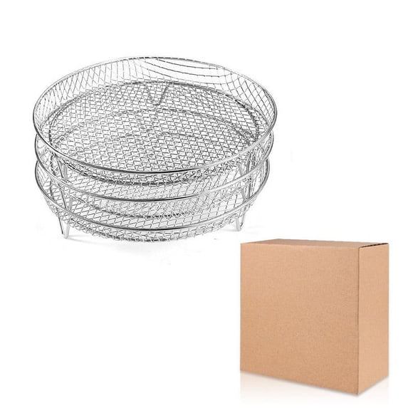 304 Stainless Steel Dehydration Rack, Stackable Air Fryer Rack, Three ...