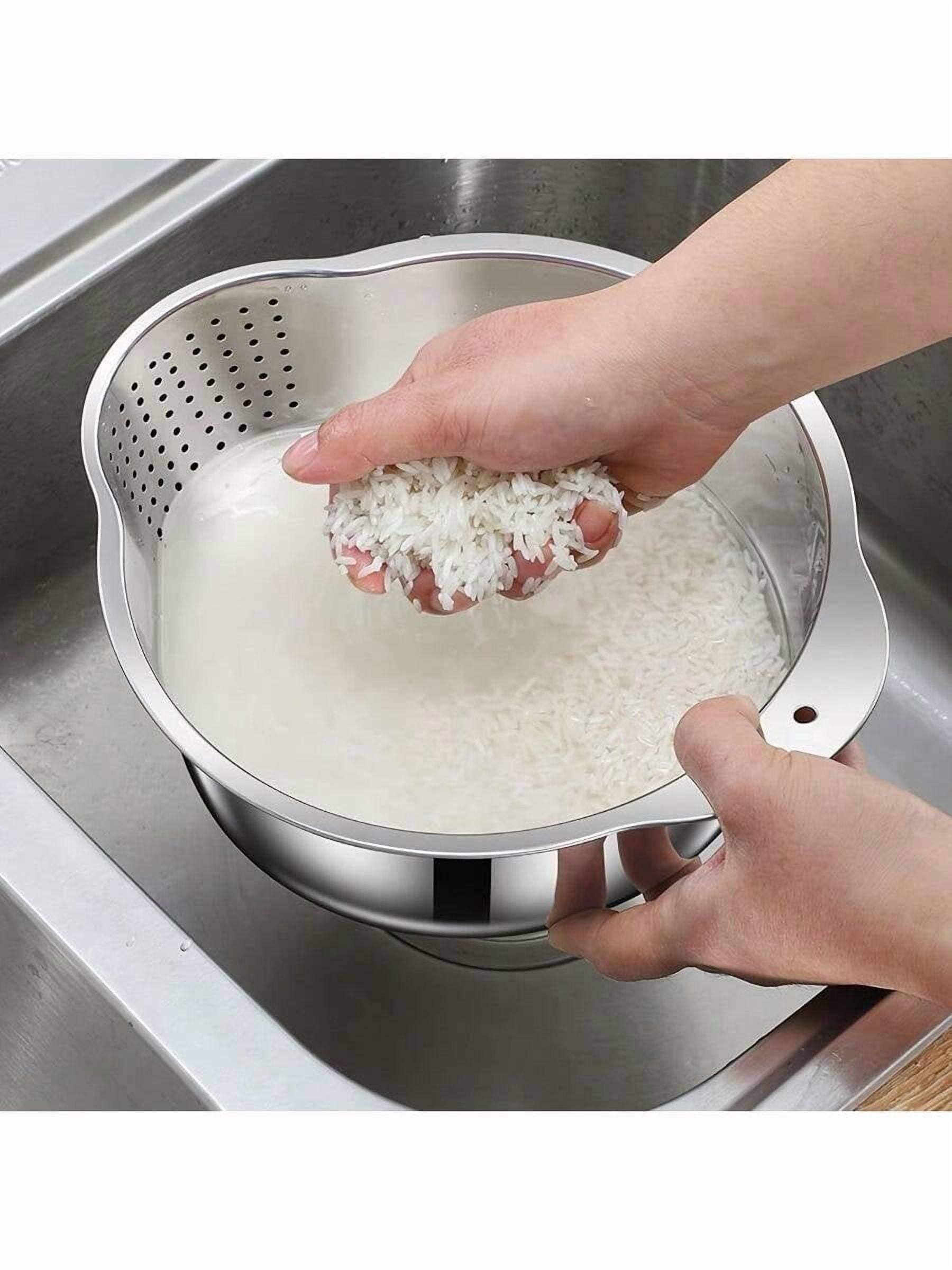 304 Stainless Steel Dishwashing Basin with Fine Mesh Filter - Rice ...