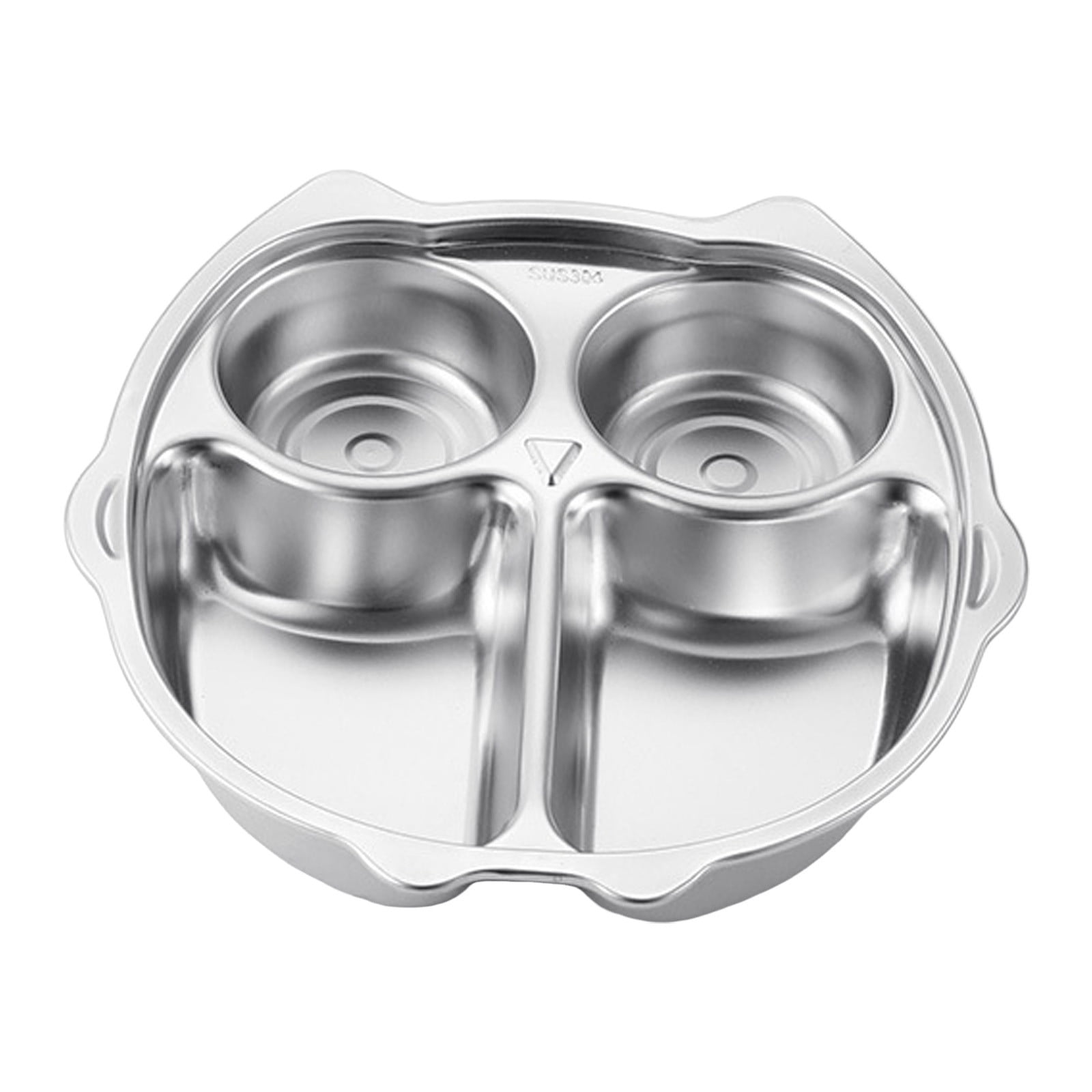 304 Stainless Steel Divided Plates for Kids & Adults - 9 Inch Portion ...