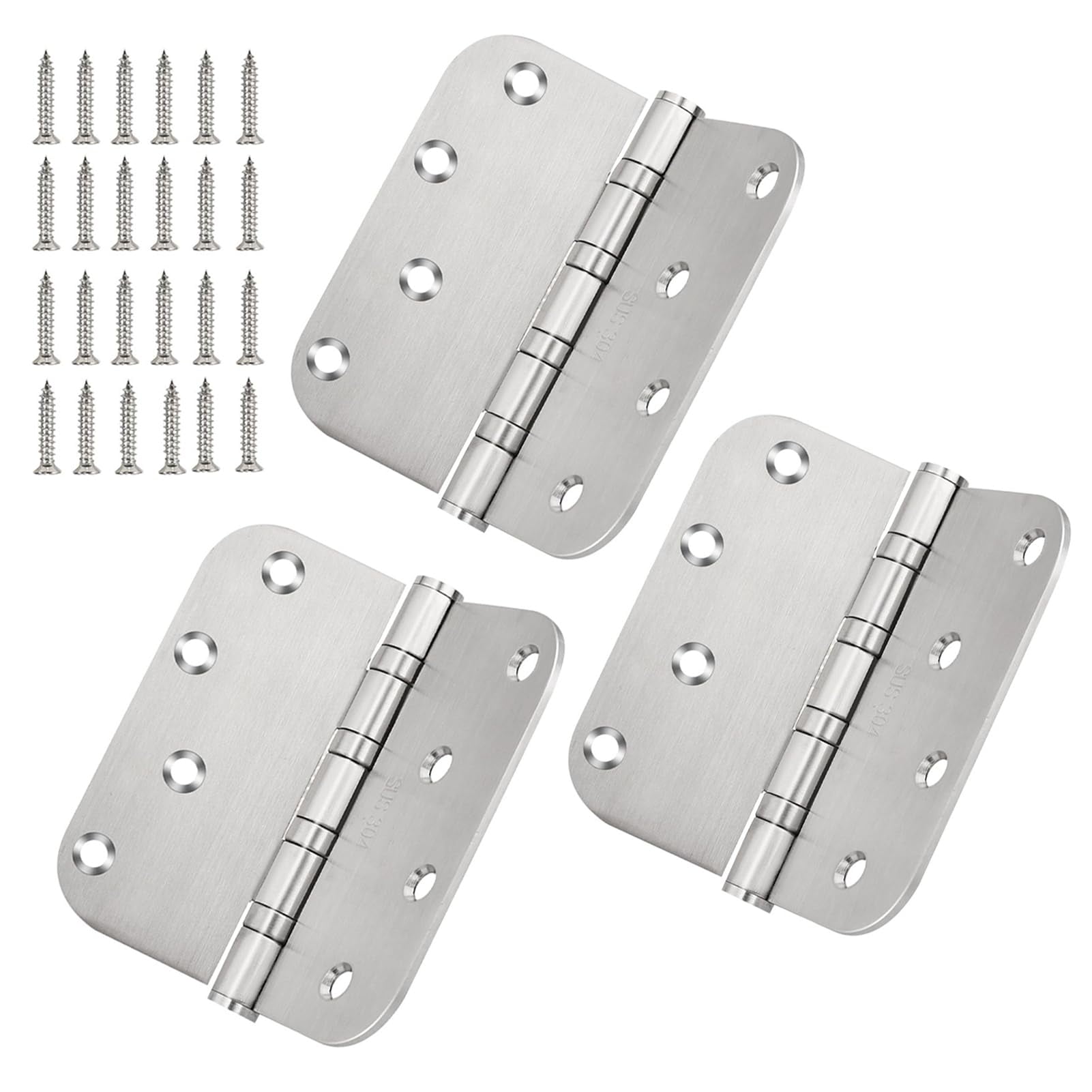 304 Stainless Steel Door Hinges 4 Inch Heavy Duty Ball Bearing Interior ...
