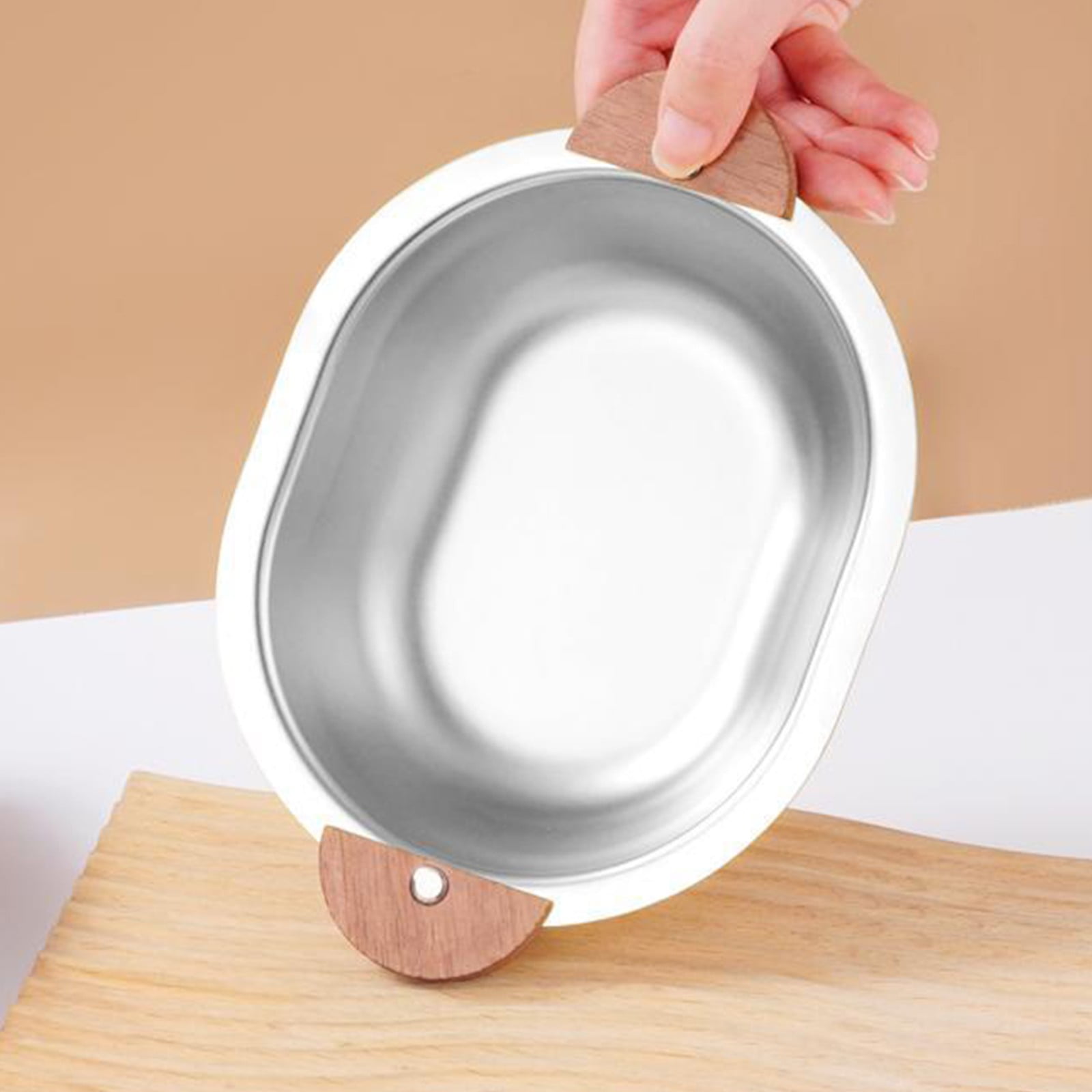 304 Stainless Steel Double Handle Bowls, Cute Dinner Bowl for Dipping ...