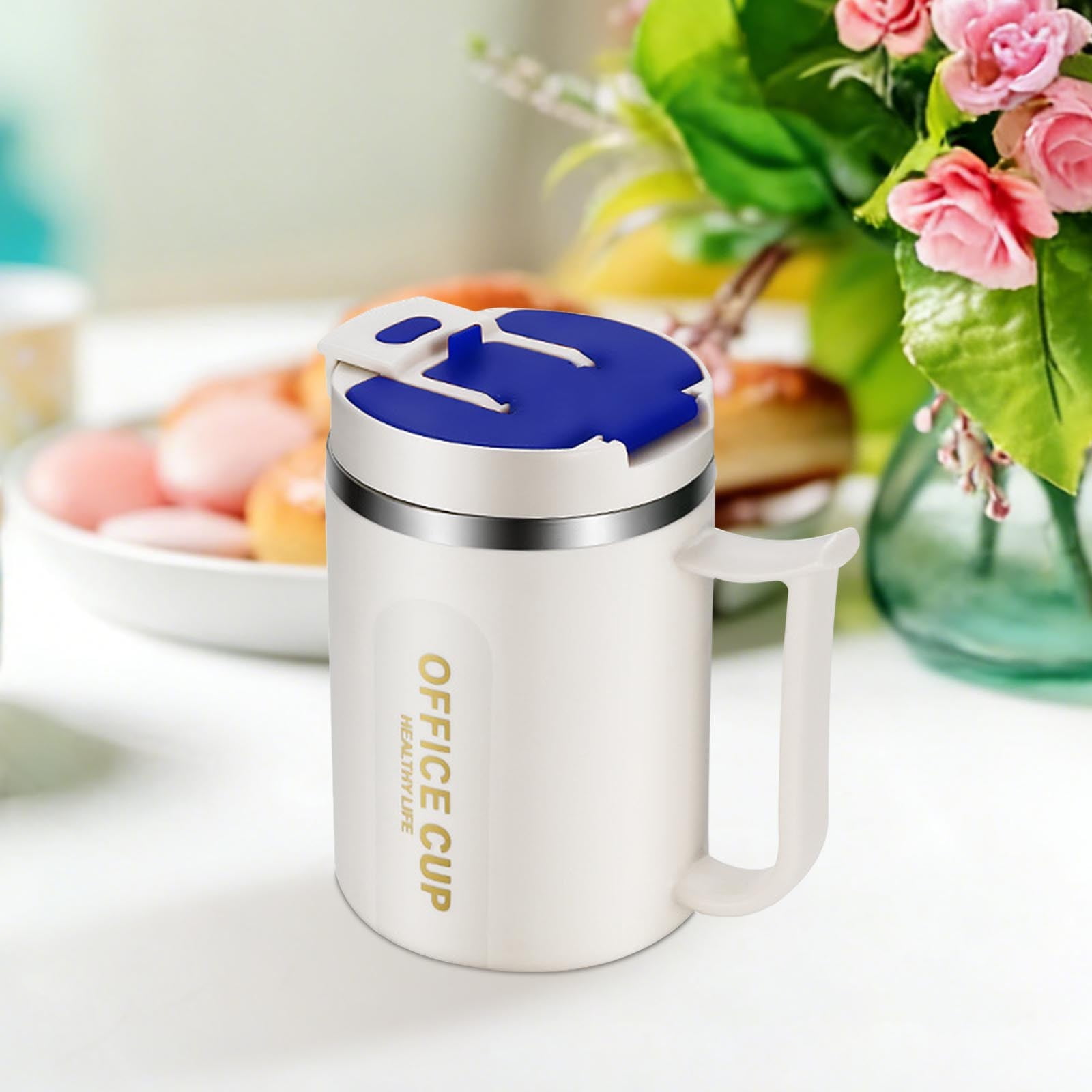 304 Stainless Steel Double-Layer Mug | 400ml Insulated Water Cup With ...