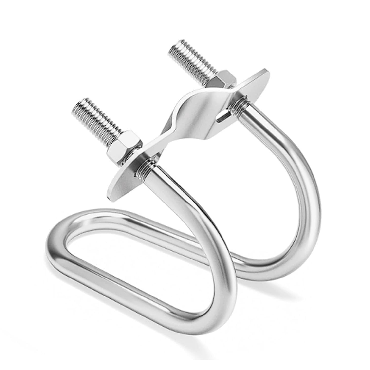 304 Stainless Steel Double U-Bolt Cross Pipe Clamp M6 M8 U-Shaped ...