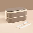 304 Stainless Steel Double-layer Lunch Box Sealed And Divided For ...