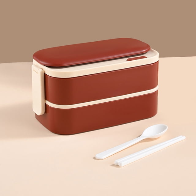 304 Stainless Steel Double-layer Lunch Box, Sealed And Divided ...