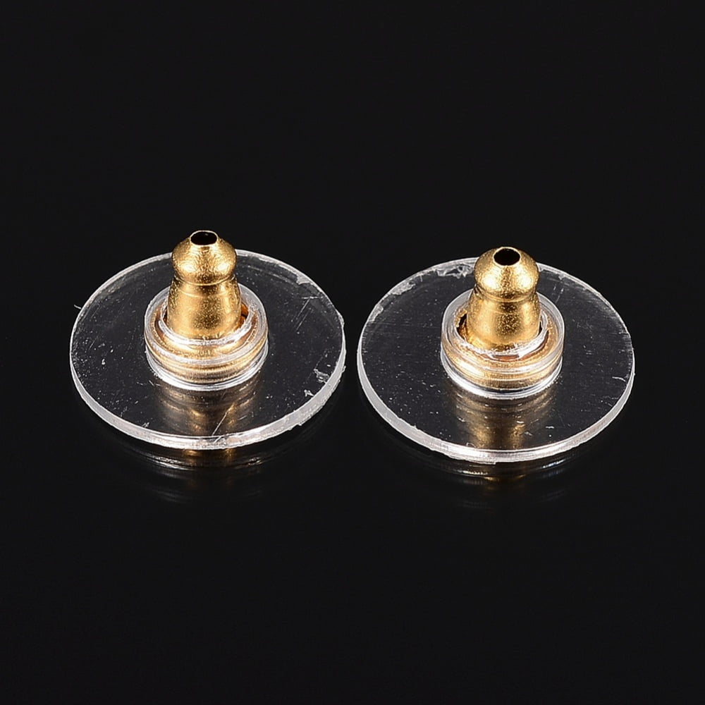 304 Stainless Steel Ear Nuts Clutch Earring Backs with Pad for Droopy ...