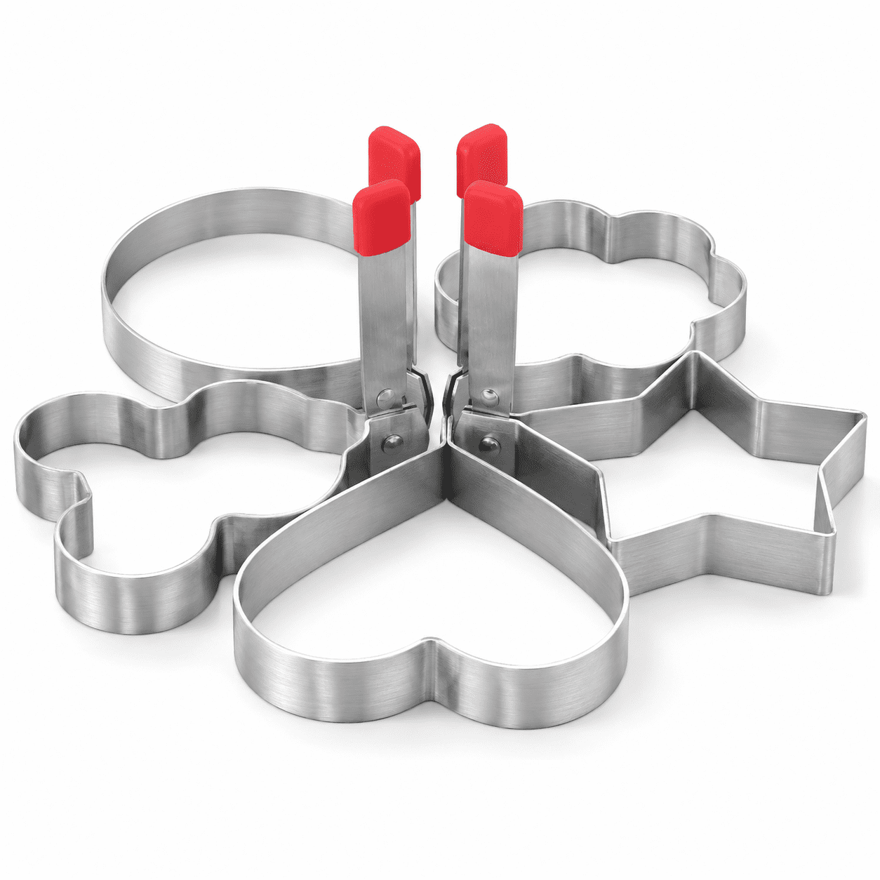 304 Stainless Steel Egg Rings Nonstick Fried Egg Mold Cooker Shaper ...