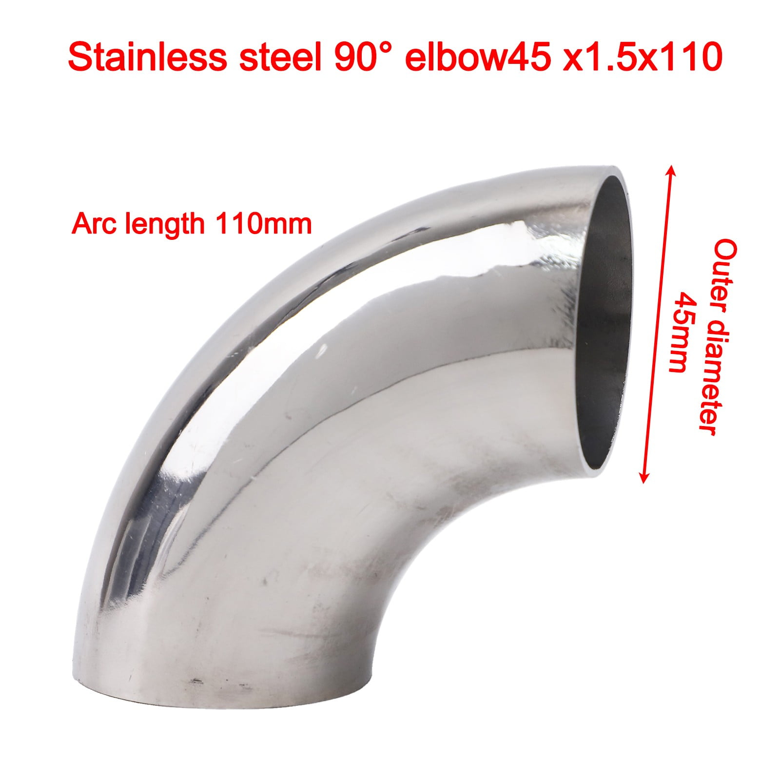 304 Stainless Steel Elbow 90 Degree Stamping Welding Joint Fittings ...