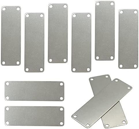304 Stainless Steel Engraving Blank Tags Rectangle Stamping Blanks with ...