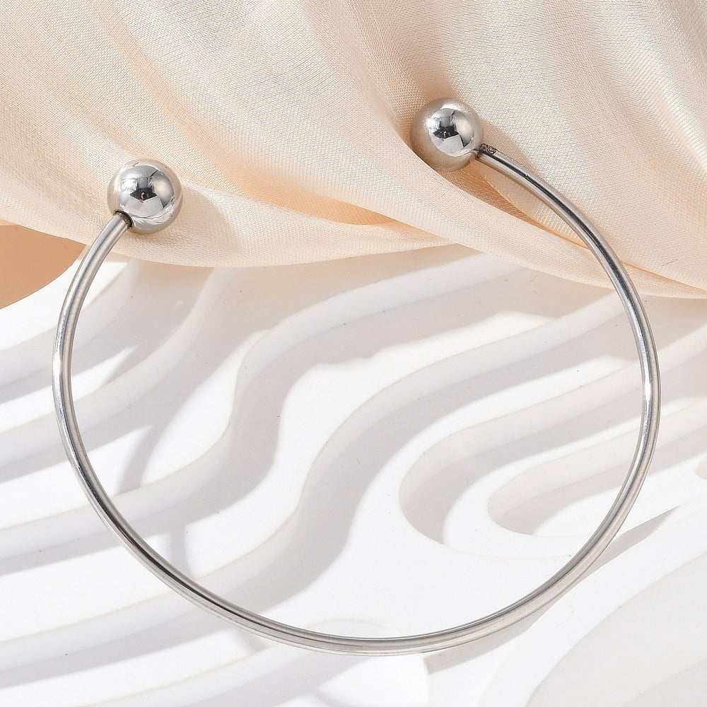 304 Stainless Steel European Style Torque Bangles Making Cuff Bangles ...
