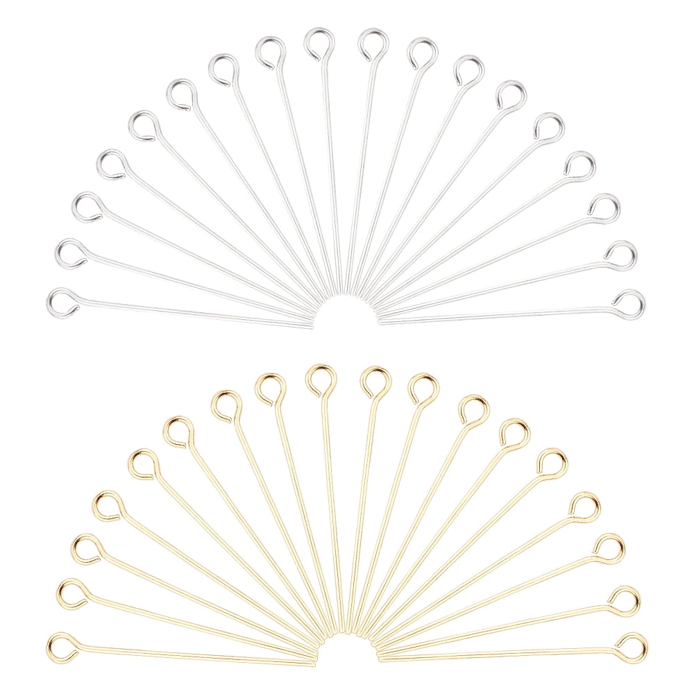 304 Stainless Steel Eye Pin Mixed Color 30mm Hole: 2mm Pin: 0.7mm ...