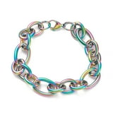 304 Stainless Steel Figaro Chain Bracelets with Lobster Claw Clasps ...