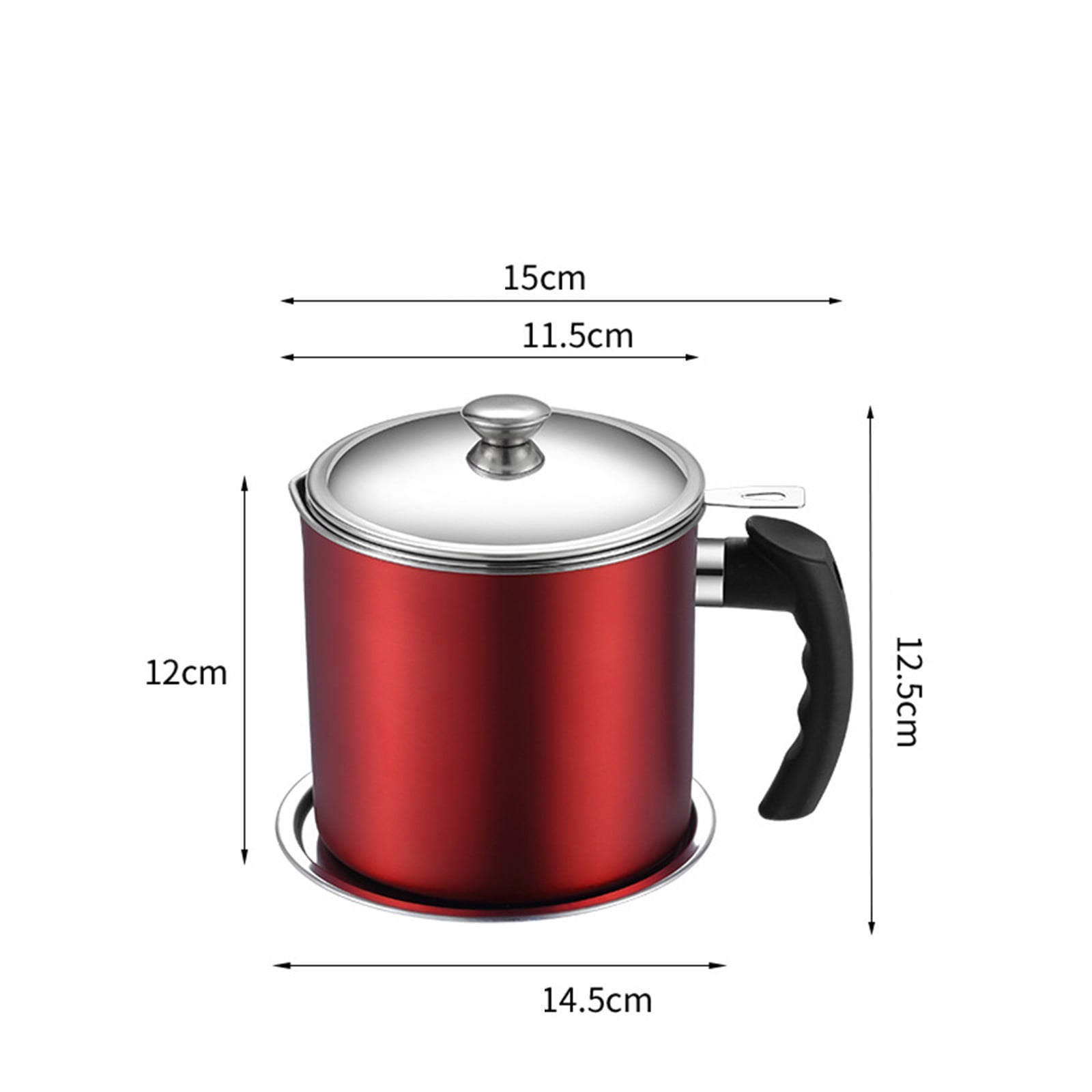 304 Stainless Steel Filtering Oil Pot Large Capacity Filtering Oil Oil ...