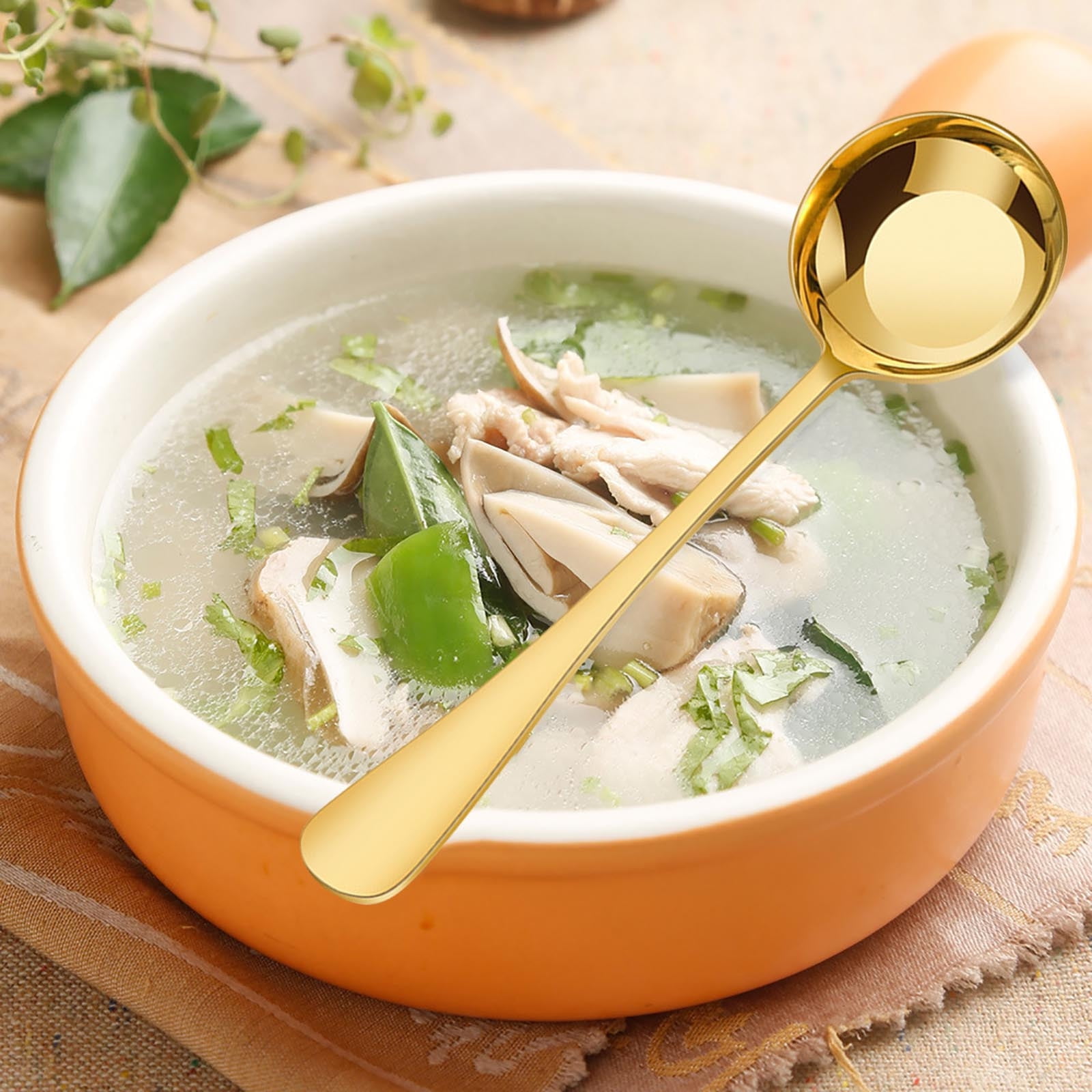 304 Stainless Steel Flat-Bottomed Soup Spoon – Ergonomic Handle ...