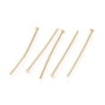 304 Stainless Steel Flat Head Pins Real 24K Gold Plated 22 Gauge 20.3x0 ...