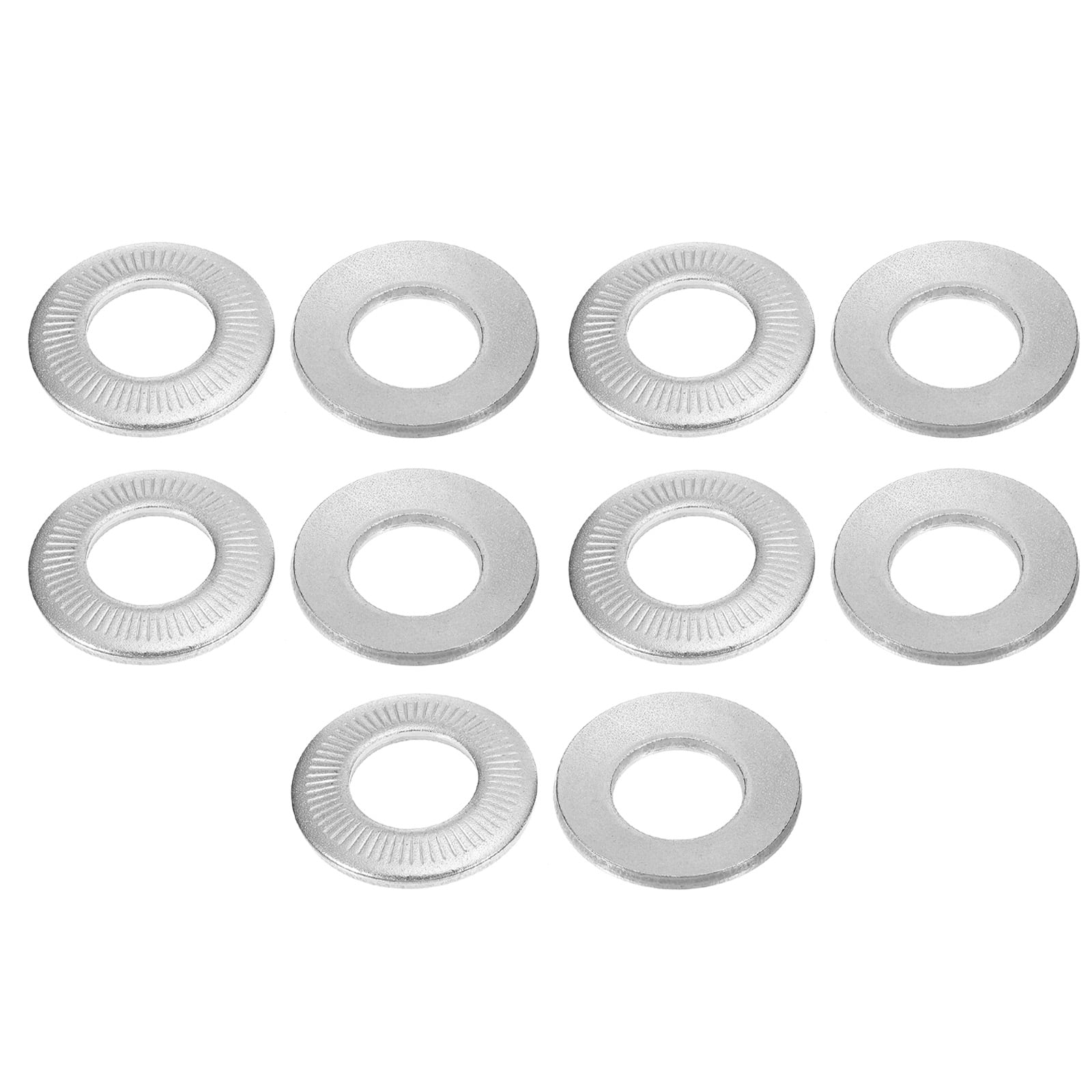 304 Stainless Steel Flat Washers M20x40mm Belleville Spring Disc Washer Conical Knurled Metric ...