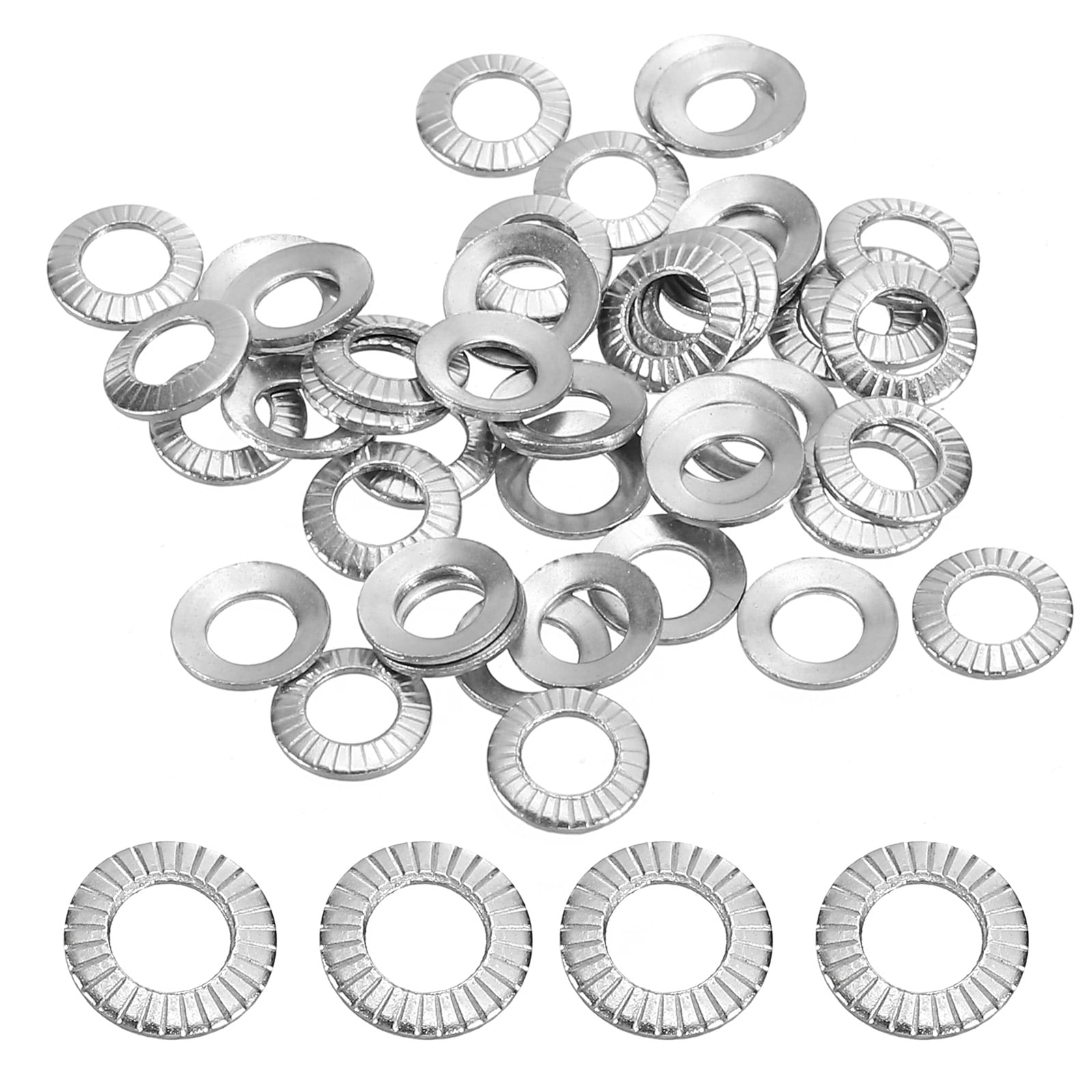 304 Stainless Steel Flat Washers M3x6mm Belleville Spring Disc Washer ...