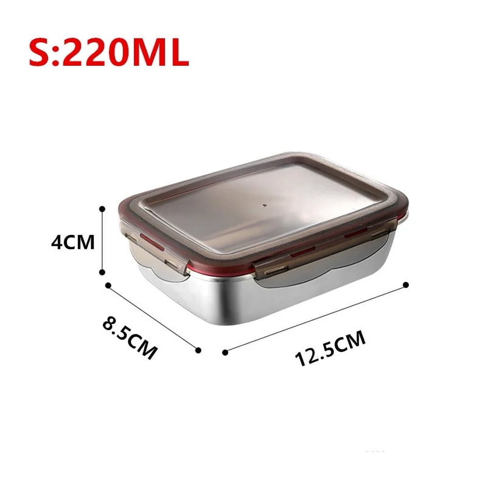 304 Stainless Steel Food Lunch Bento Box Sealed Leakproof Travel ...