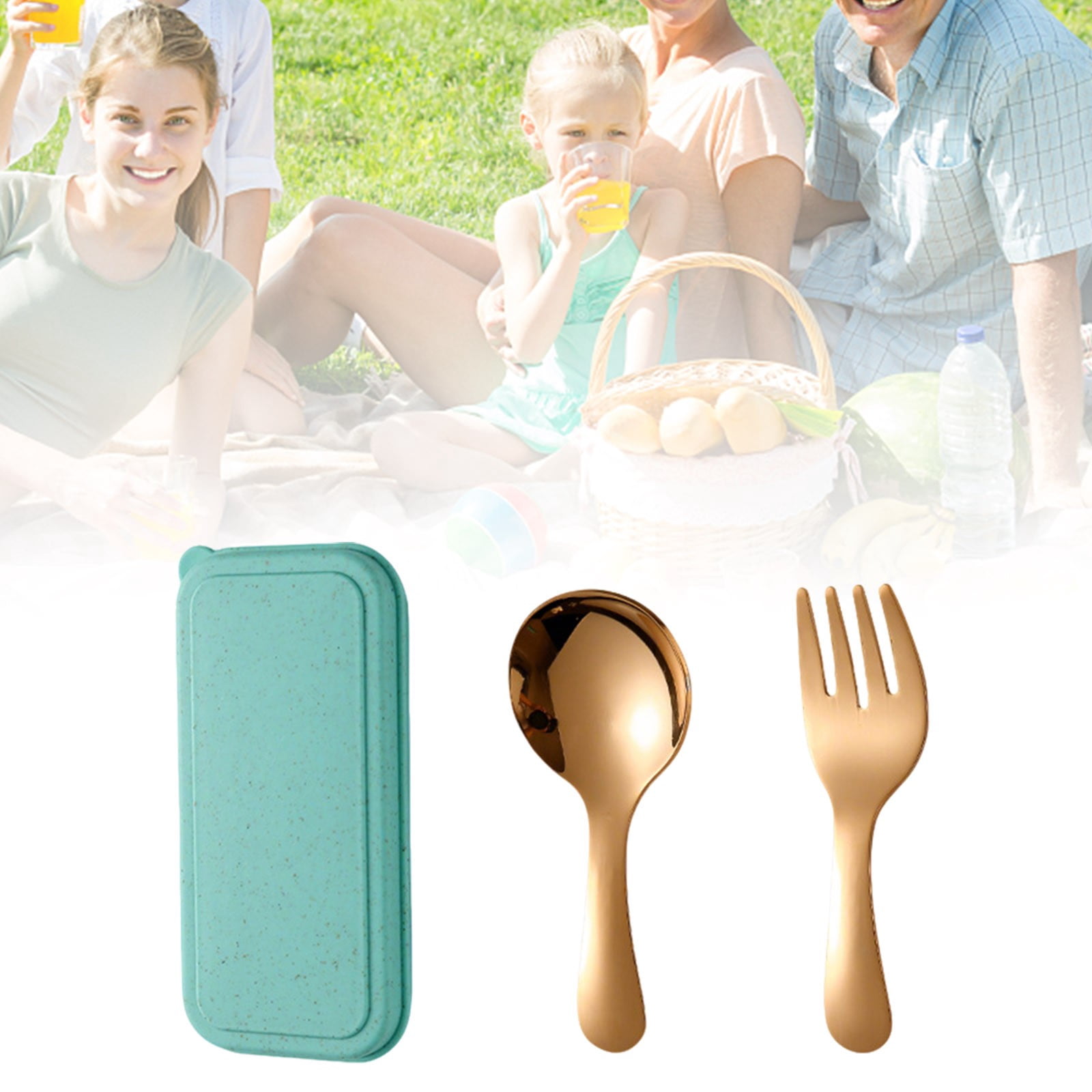 304 Stainless Steel Fork And Spoon Set for Outdoor Picnic Camping ...