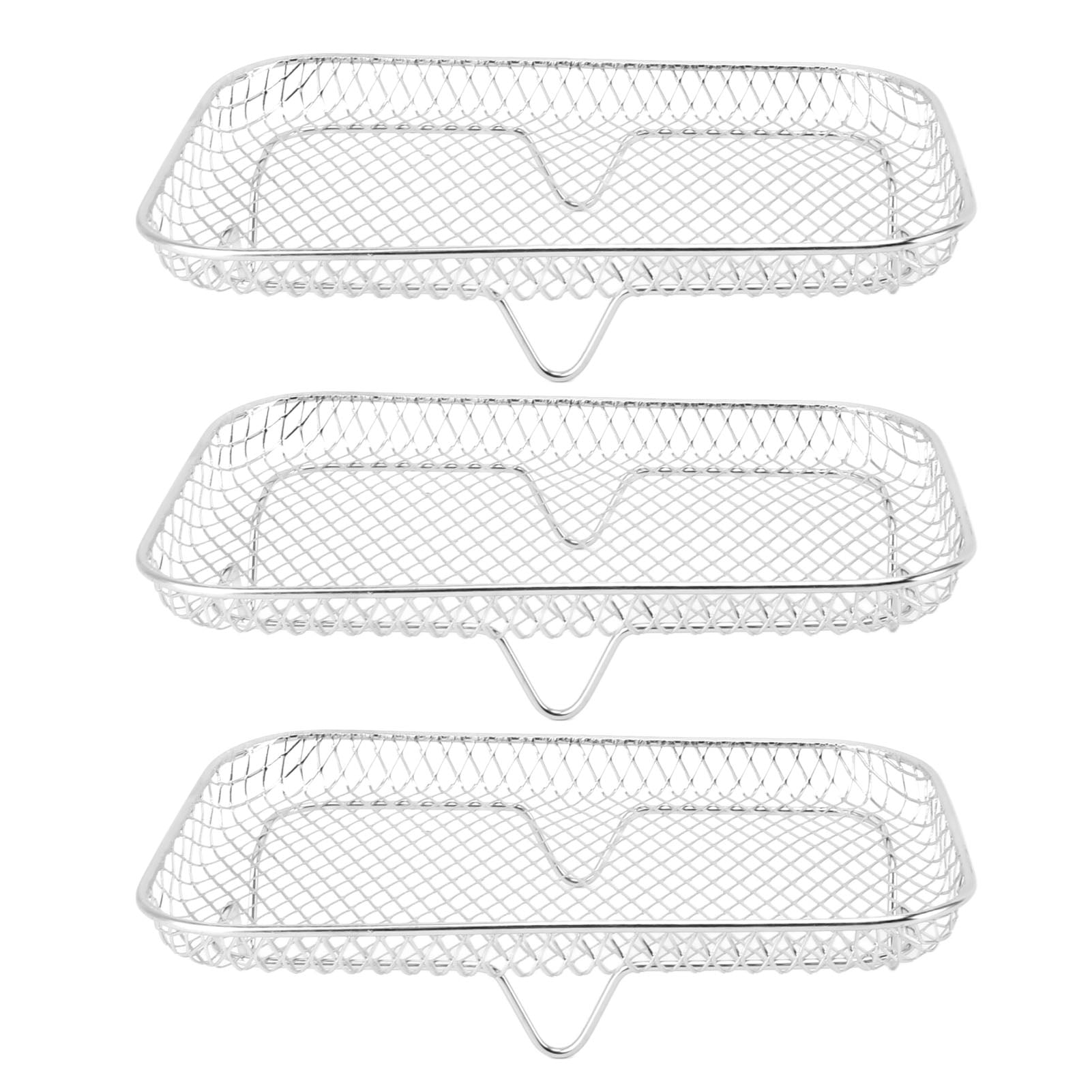 304 Stainless Steel Fryer Racks, Stackable 3,Pack for Crispier Food, 8 ...