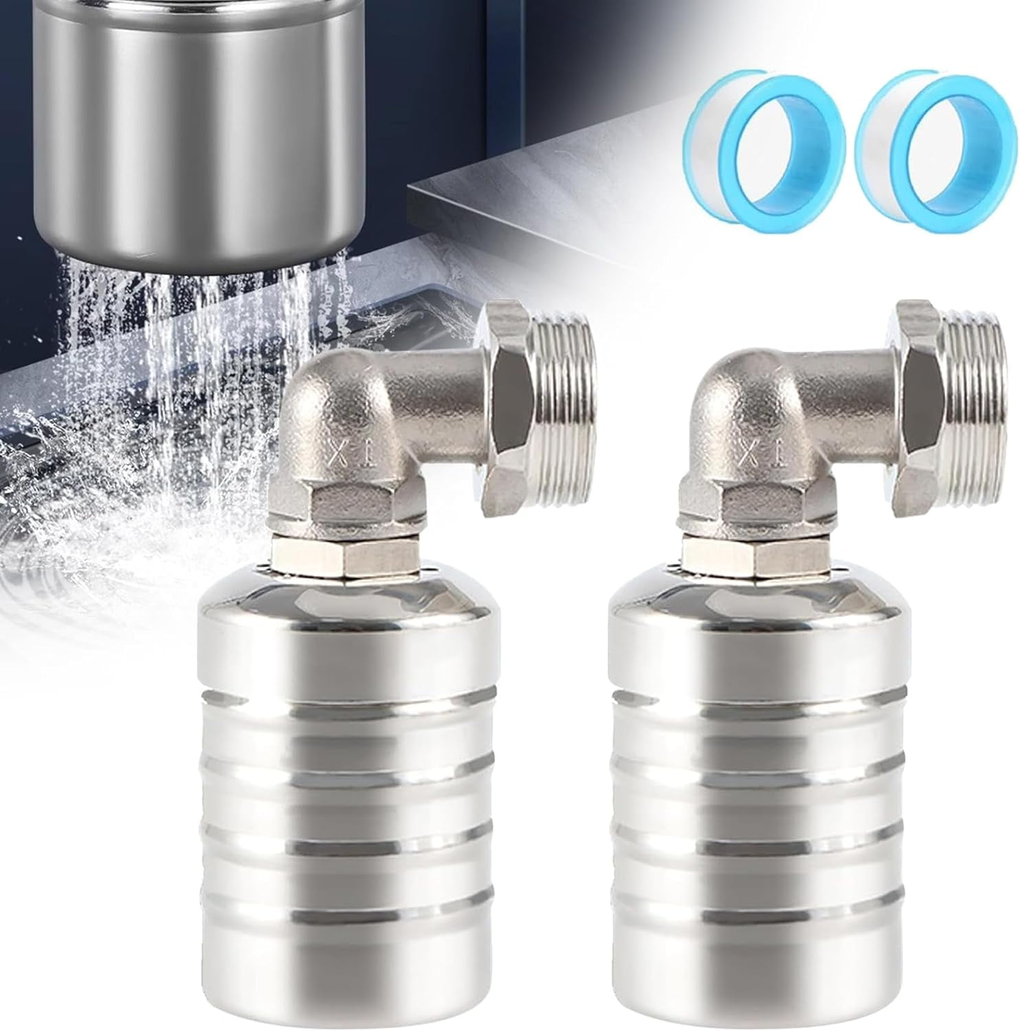 304 Stainless Steel Fully Automatic Water Level Control Float Valve, 2 ...