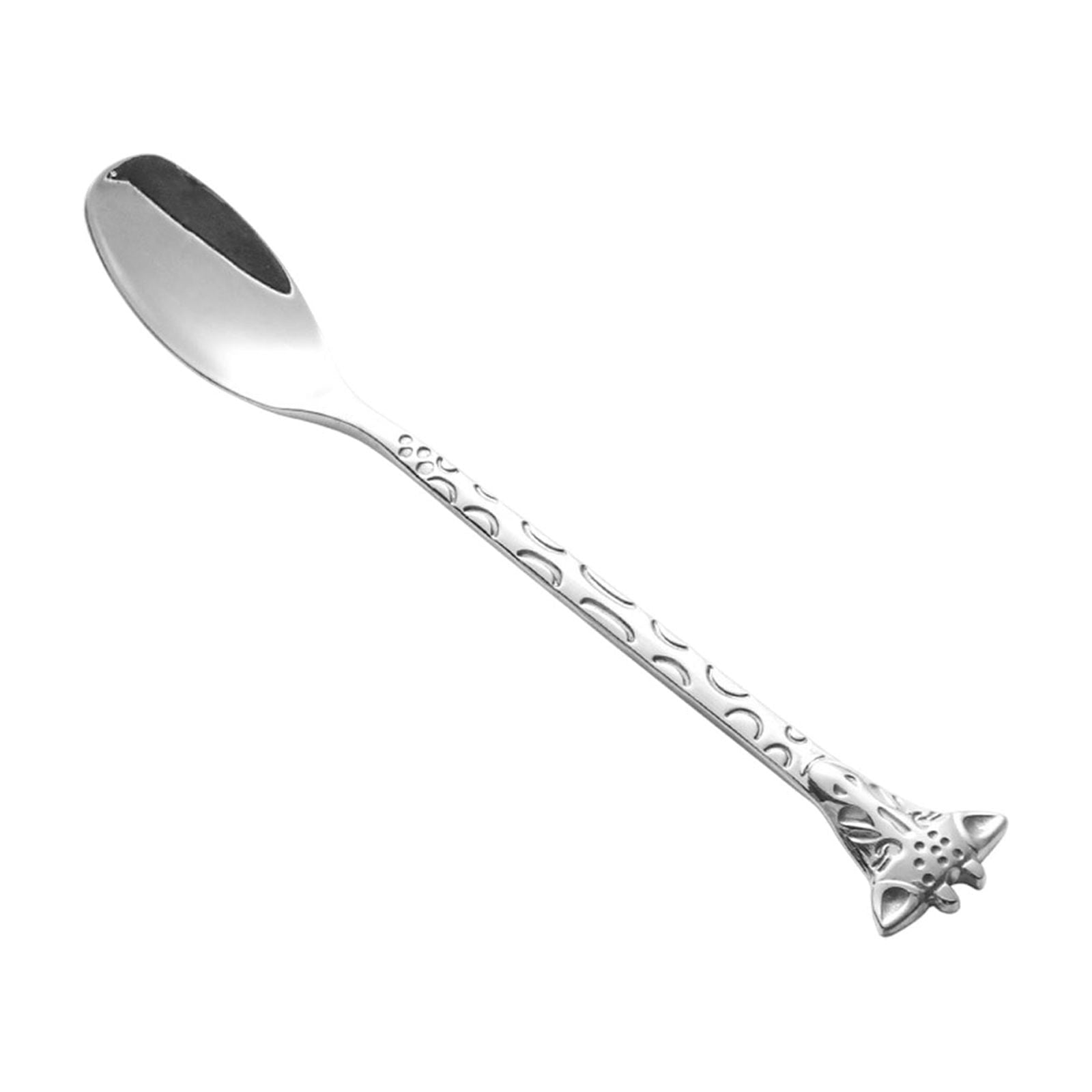 304 Stainless Steel Giraffe-Shaped Dessert Spoon, Mirror Polished ...
