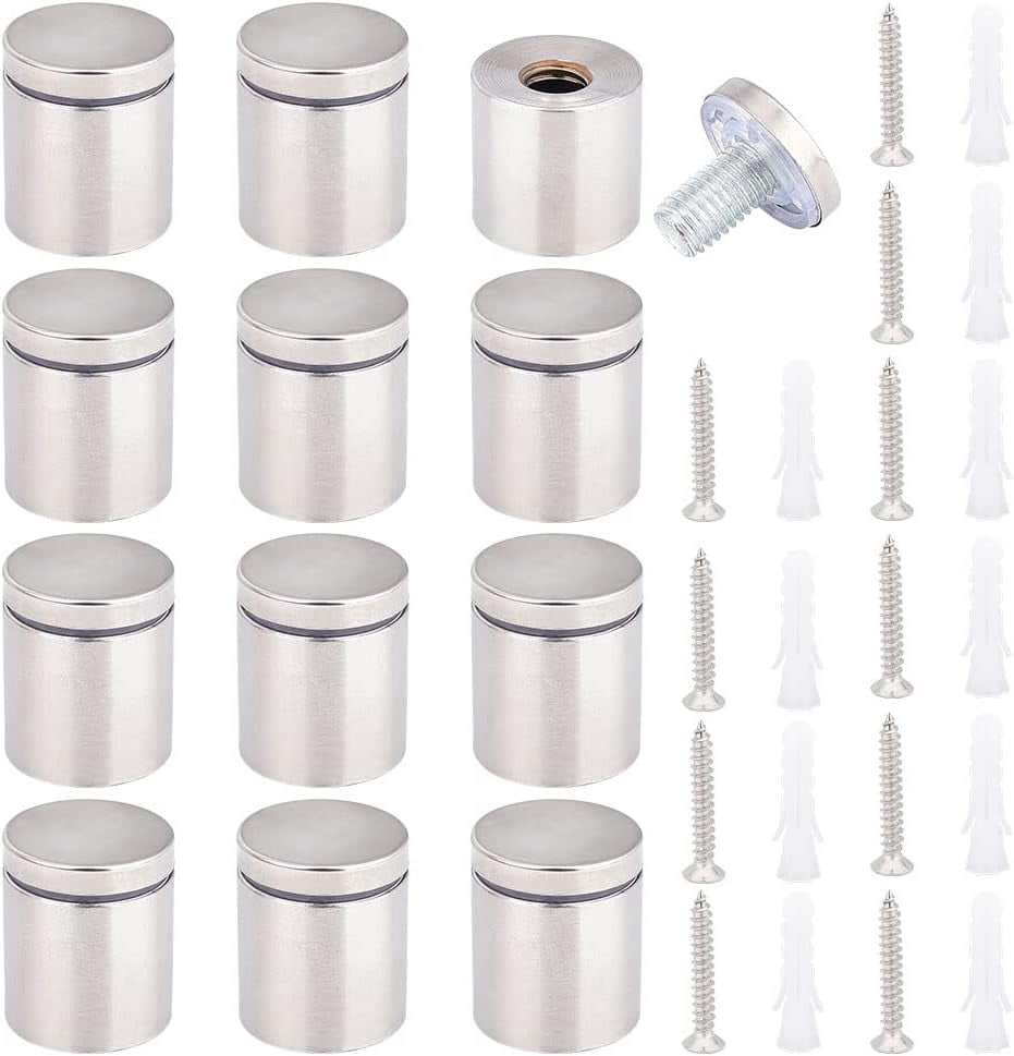 304 Stainless Steel Glass Standoff Pins Wall Mounted Standoff Screws ...