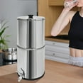304 Stainless Steel Gravity Water Filter System - 2.25Gal Capacity ...