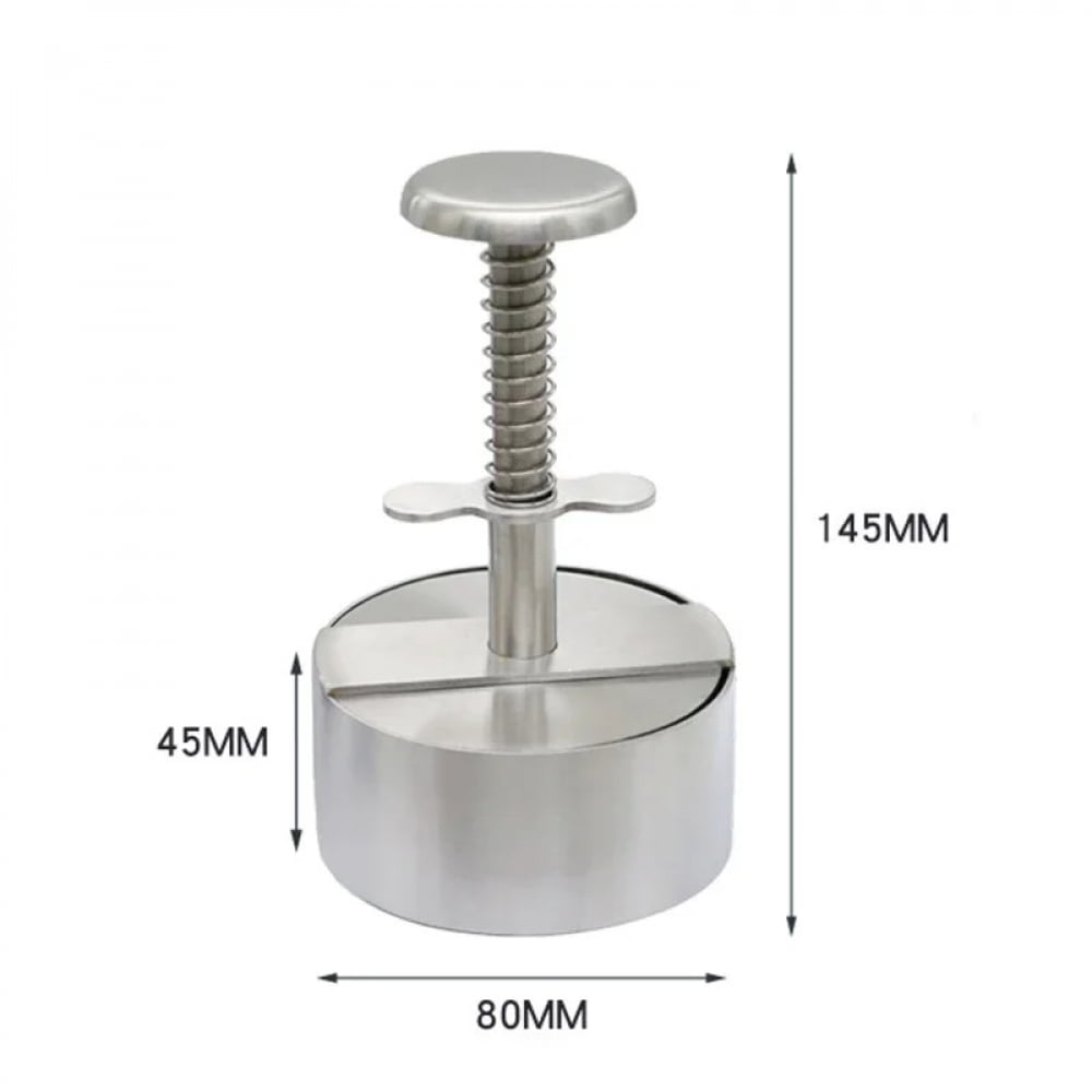 304 Stainless Steel Hamburger Meat Press Burger Patty Maker Mold Manual ...