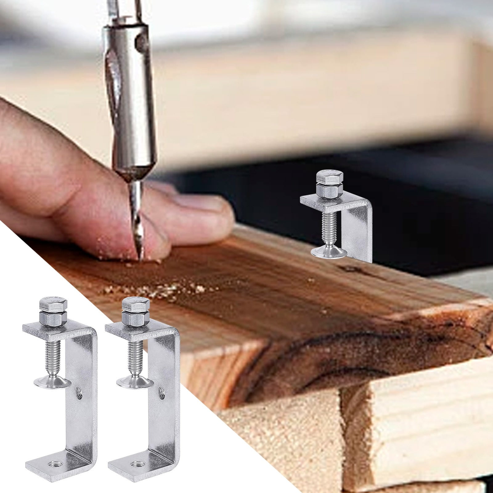 GBAYXJ^Silver| Sturdy C Clamps 65mm Jaw Opening Ideal For Woodworking ...