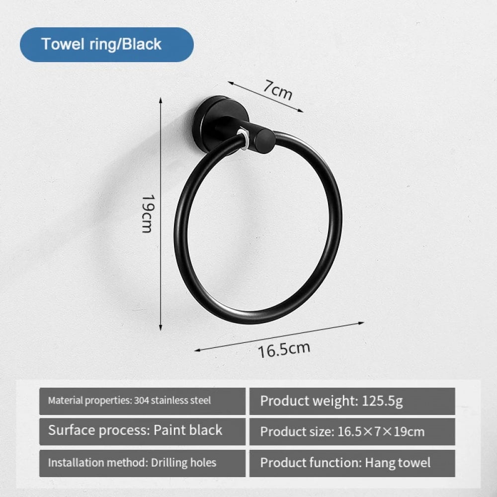 304 Stainless Steel Heavy Duty Towel Rack,Bath Towel Rod,Towel Ring ...