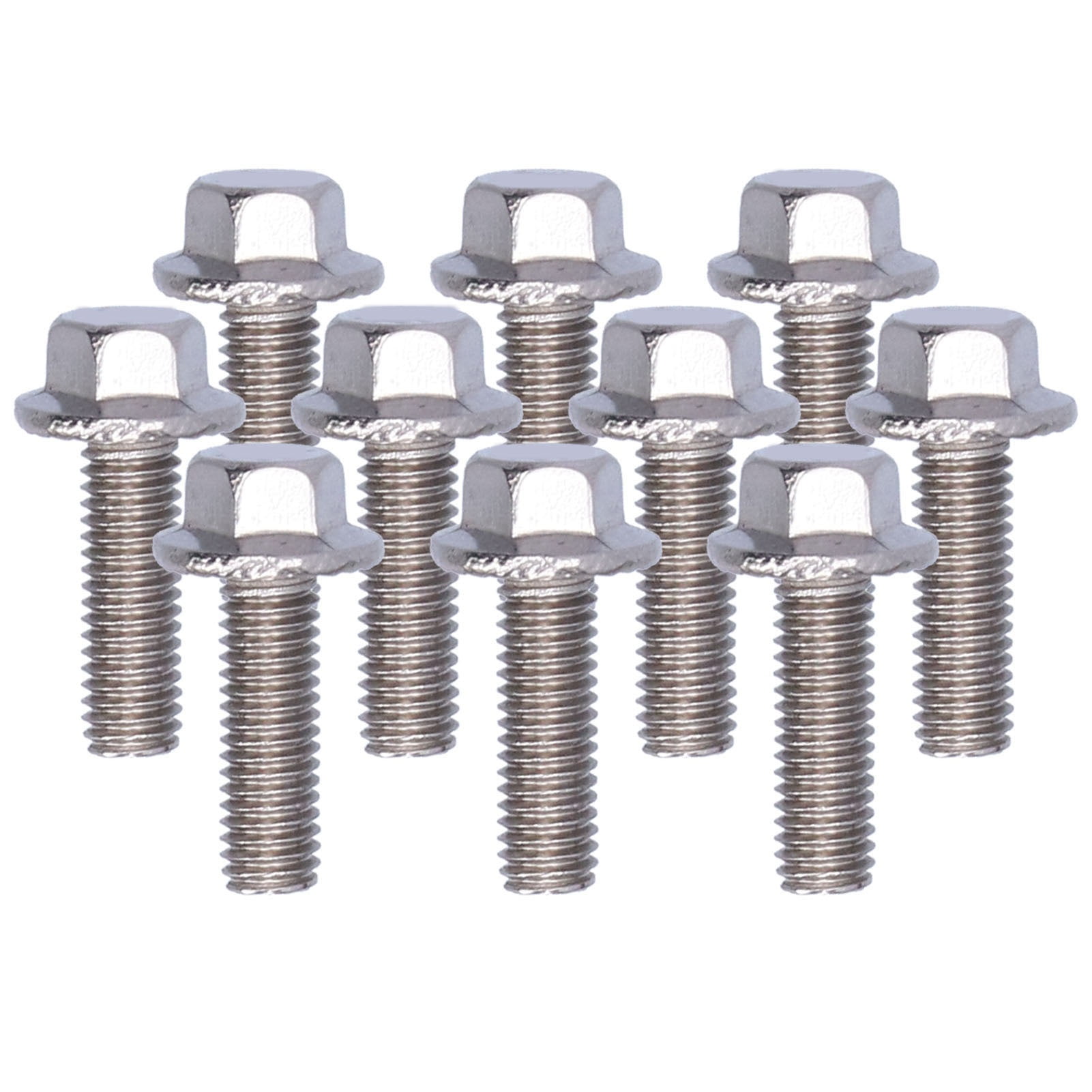 304 Stainless Steel Hex Head Bolts, Flanged, Durable, Corrosion ...