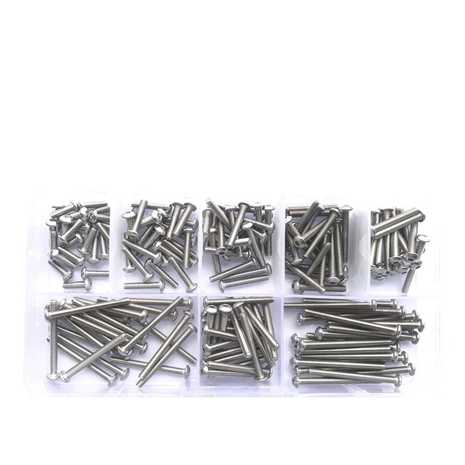 304 Stainless Steel Hexagon Hex Socket Head Button Screw Set Hex Socket ...