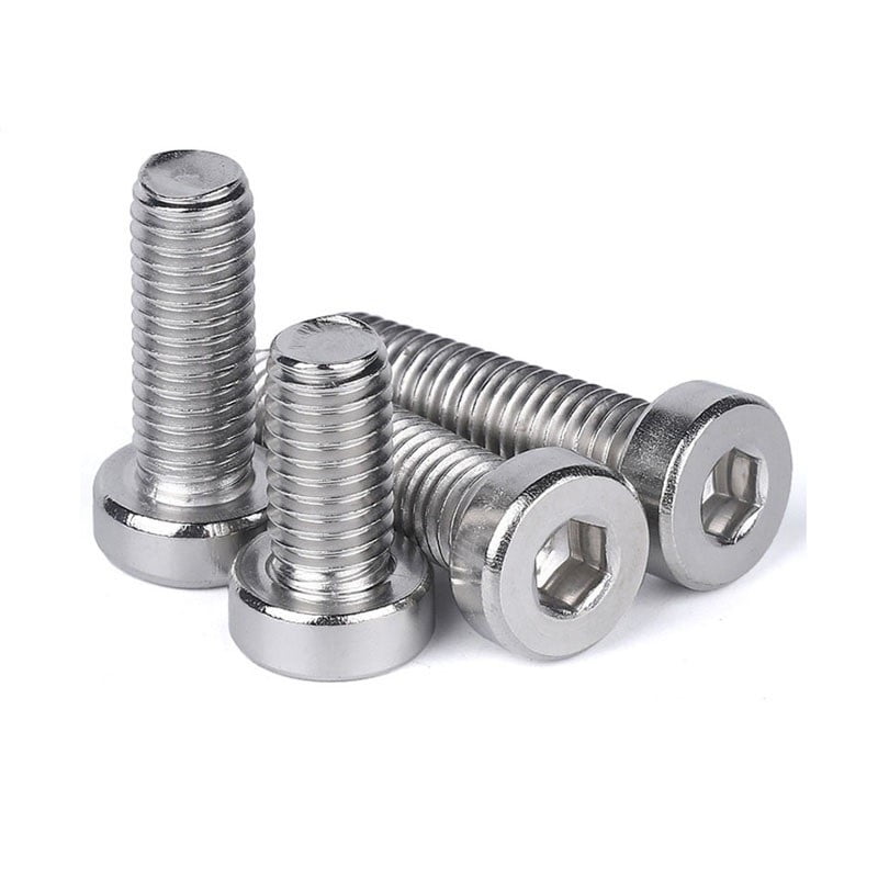 304 Stainless Steel Hexagon Socket Cup Head Screw Bolt Thin Inner Hex ...