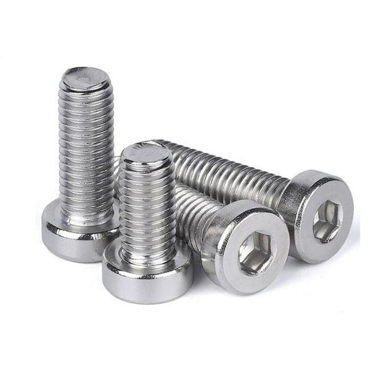 304 Stainless Steel Hexagon Socket Cup Head Screw Bolt Thin Inner Hex Cup Head Screws Fastener ...