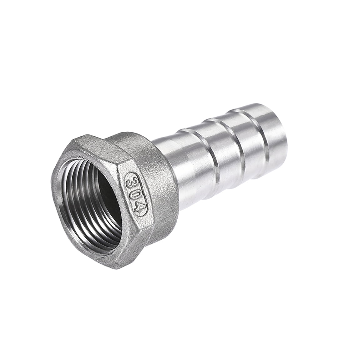 304 Stainless Steel Hose Barb Fitting Coupler, 20mm Barb x G3/4 Female Thread - Walmart Business ...