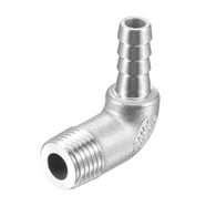 Uxcell Hose Barb Fitting 19.7mm Barbed G1/2 Male Thread, 2 Pack Pipe Connector, Grey - Walmart.com