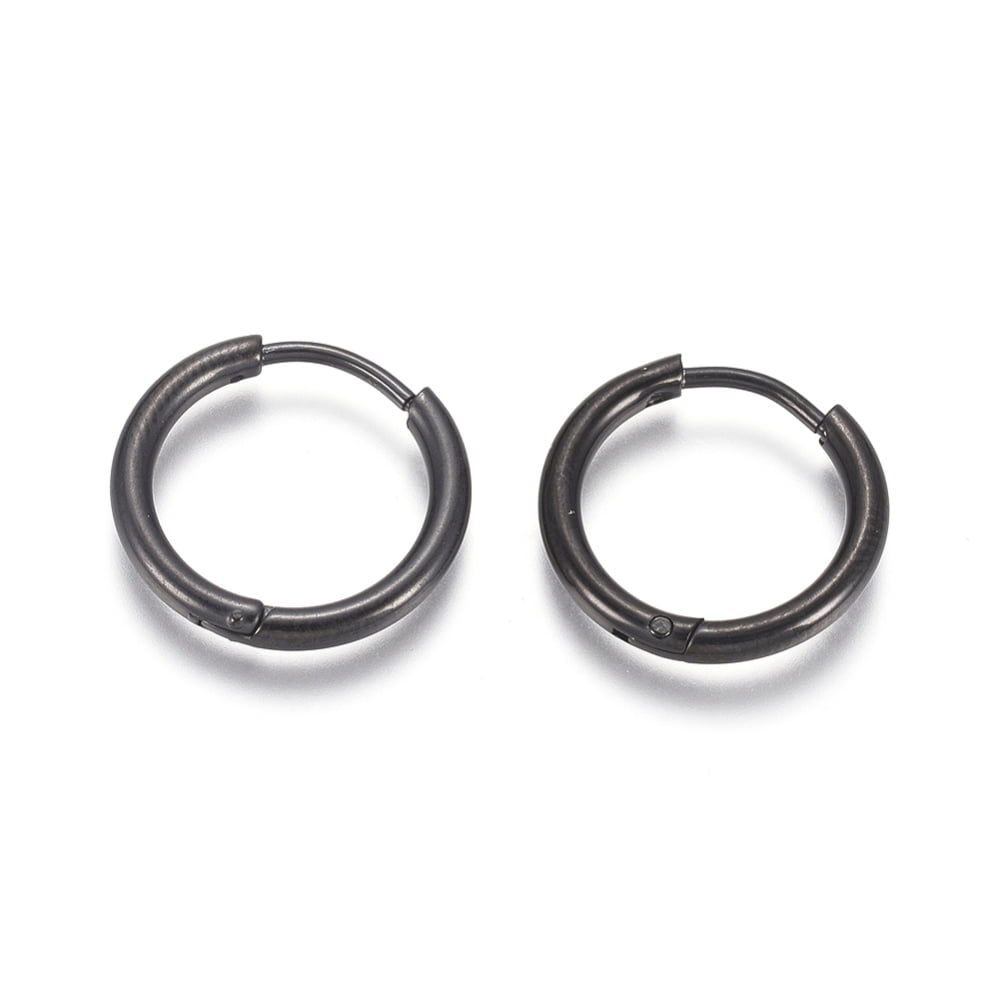 304 Stainless Steel Huggie Hoop Earrings Hypoallergenic Earrings with ...