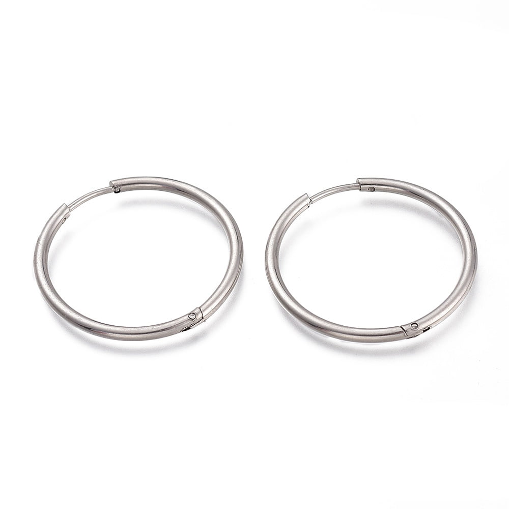 304 Stainless Steel Huggie Hoop Earrings Hypoallergenic Earrings Ring ...