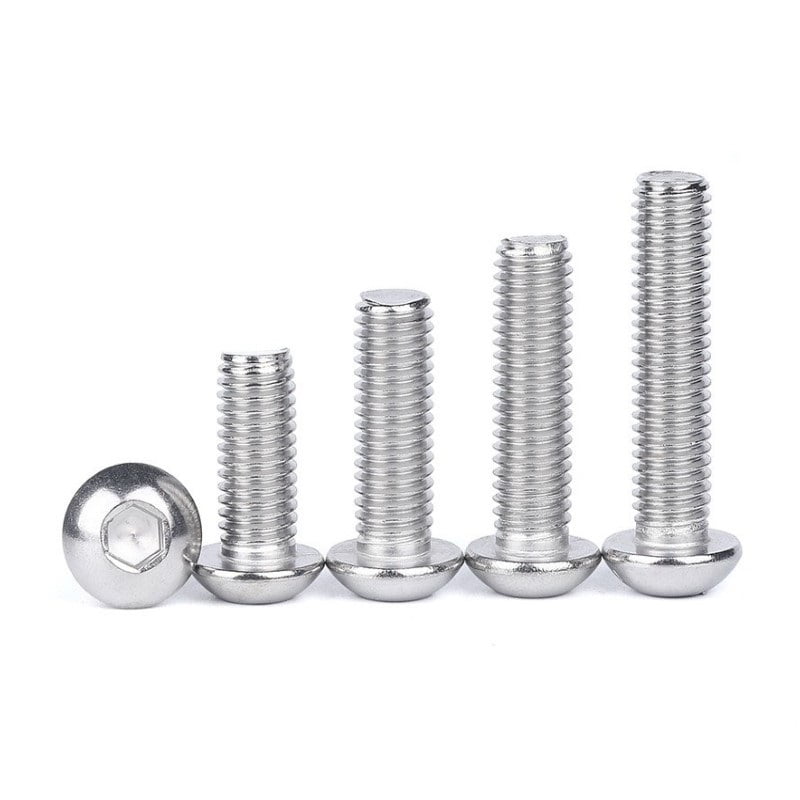 304 Stainless Steel Inner Hex Screws Pan Head Hexagon Socket Machine ...