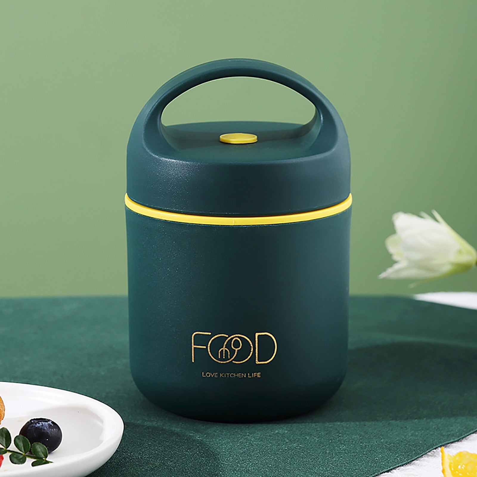 304 Stainless Steel Insulated Breakfast Cup Portable Milk Soup Food Jar ...