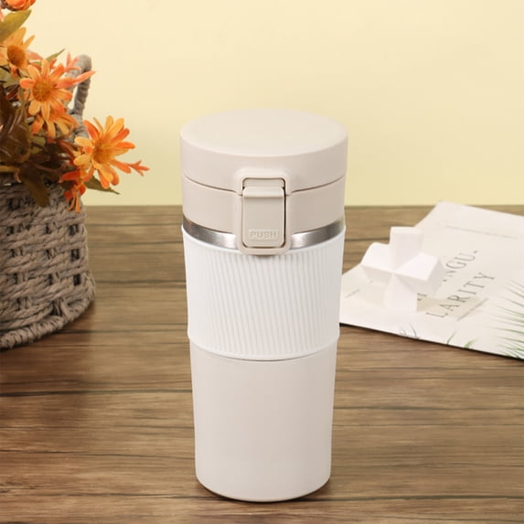 304 Stainless Steel Insulated Coffee Cup 400ml with Rubber Grip - One ...