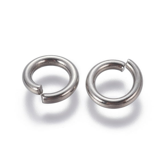 304 Stainless Steel Jump Ring Open Jump Rings Stainless Steel color 12 ...